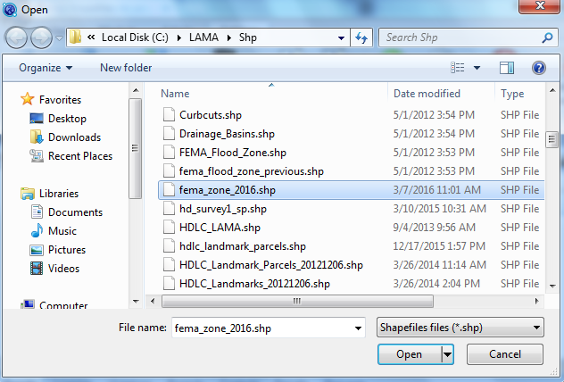 Adding and arranging shapefiles in your LAMA map – LAMA Zendesk